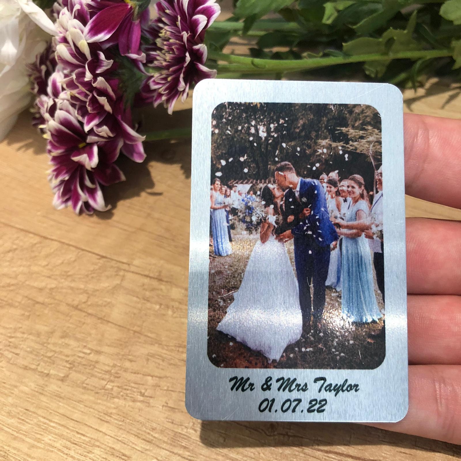 Aluminium Personalised Photo Wallet Purse Card Metal Keepsake - Etsy UK