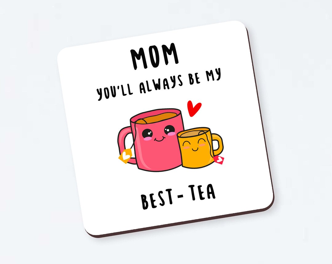 Personalised Mom Best-tea Coaster - Funny Gift for Mother, Birthday ...