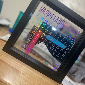 Personalized Framed Word Search - Etsy