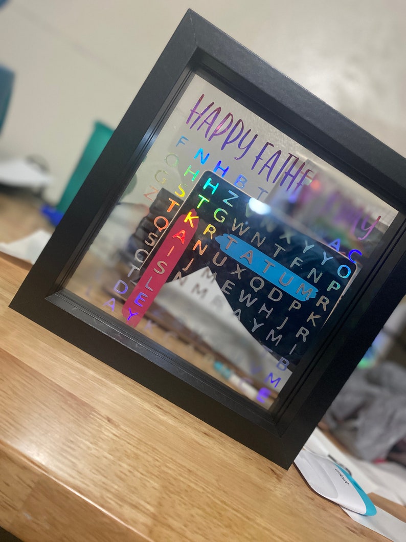 Personalized Framed Word Search - Etsy