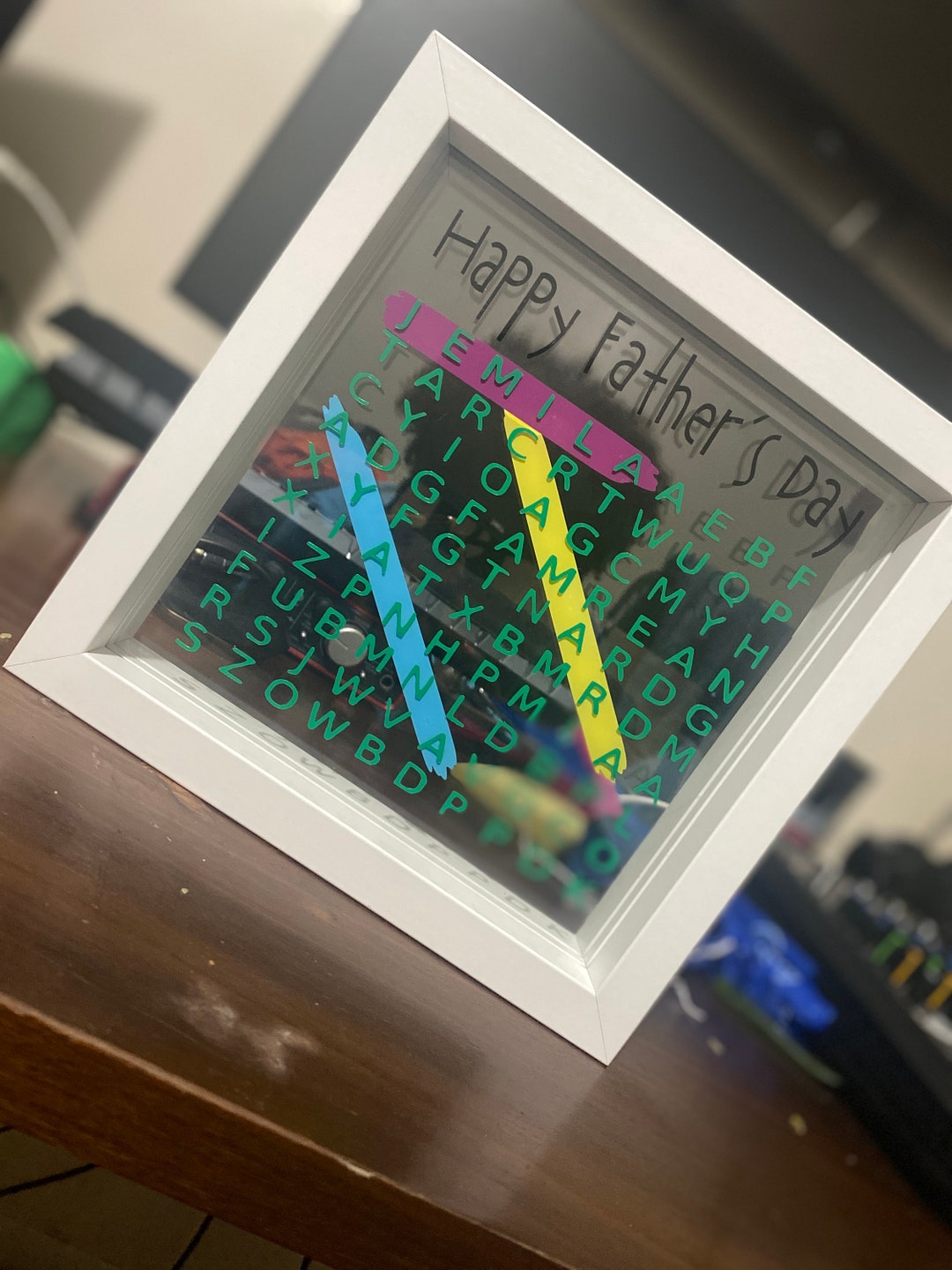 Personalized Framed Word Search - Etsy