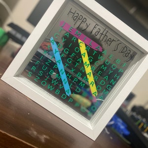 Personalized Framed Word Search - Etsy