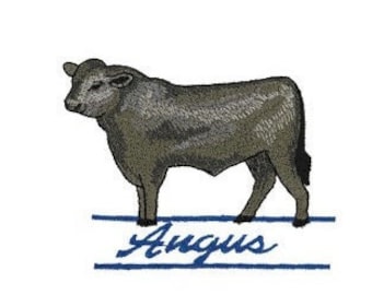 Black Angus Calves Machine Embroidery Design - Etsy