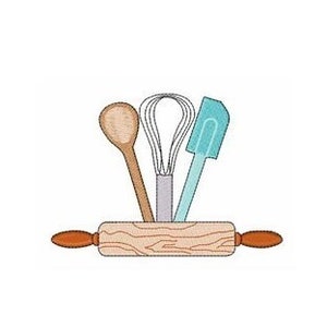 Bakers Tools Machine Embroidery Design - Etsy