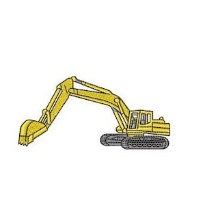 Small Excavator - Machine Embroidery Design - Etsy