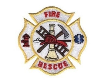 Maltese Cross Fire Rescue Machine Embroidery Design - Etsy