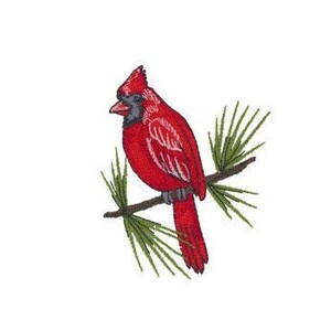 Cardinal Machine Embroidery Design - Etsy