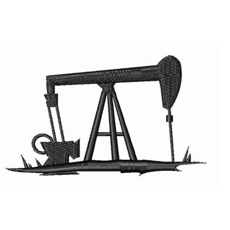 Oil Rig Embroidery - Etsy