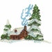 Log Cabin Machine Embroidery Design - Etsy