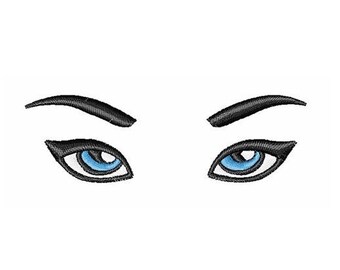 Woman's Eyes Machine Embroidery Design, Embroidery Designs, Machine ...