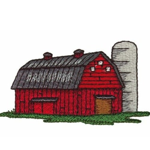 Barn Machine Embroidery Design - Etsy