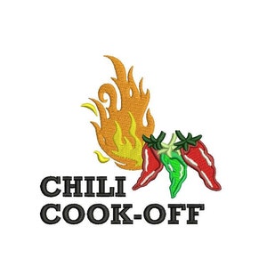 Chili Cook off - Machine Embroidery Design - Etsy
