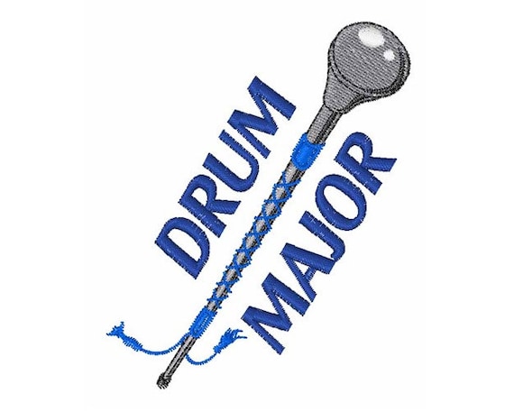 Drum Major Machine Embroidery Design - Etsy