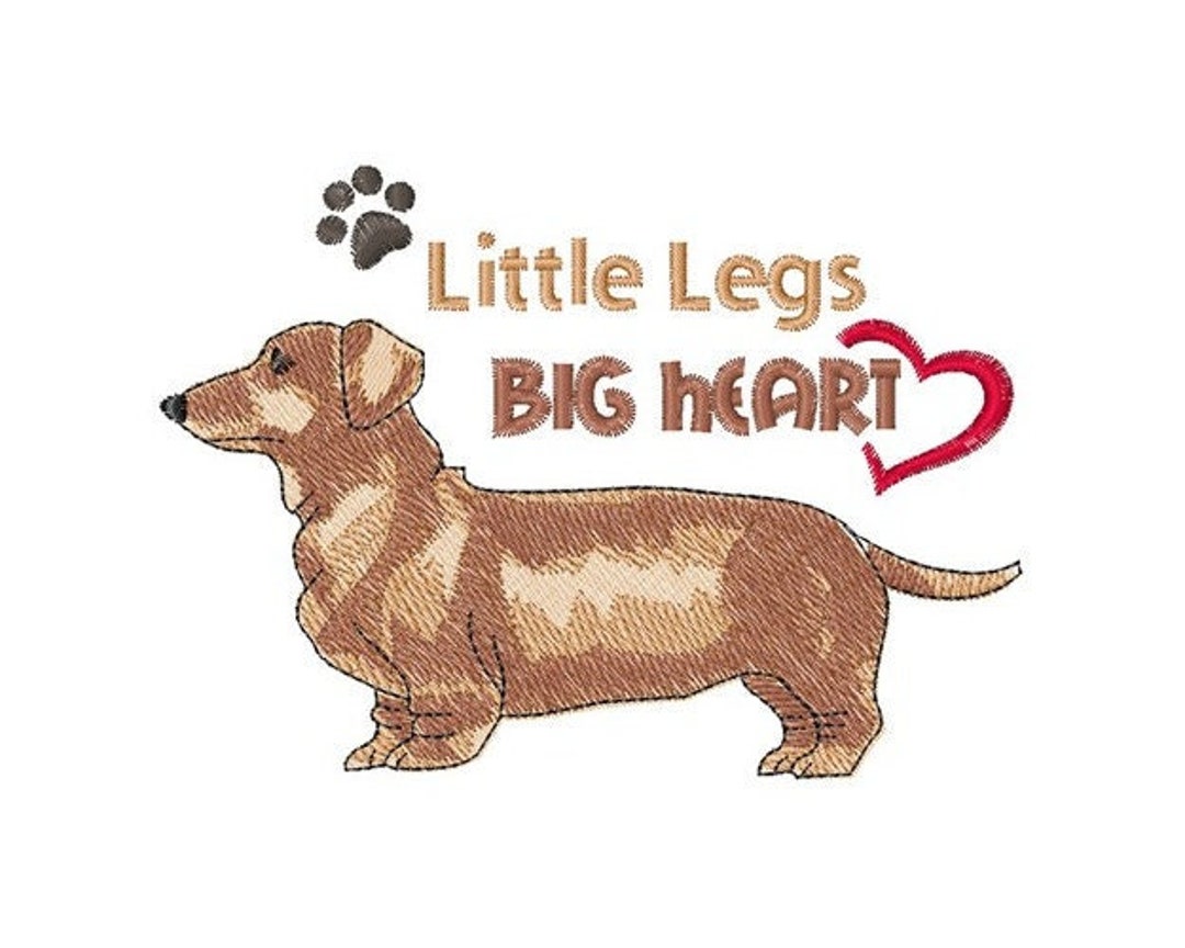 Little Legs Big Heart Machine Embroidery Design - Etsy