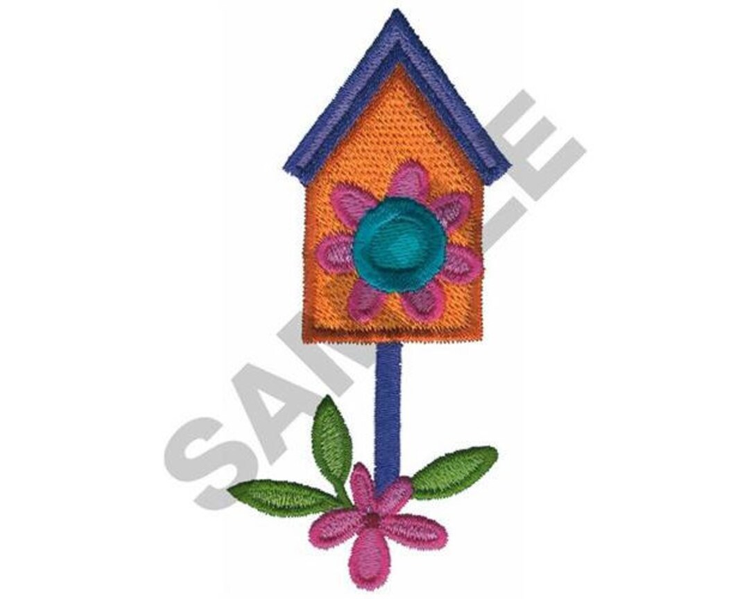 Bird House - Machine Embroidery Design - Etsy