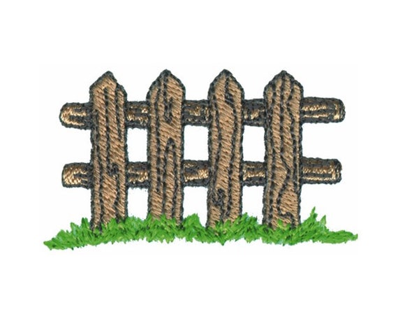 Fence Machine Embroidery Design - Etsy