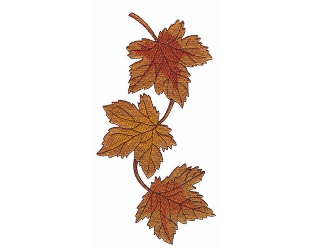Autumn Leaves - Machine Embroidery Design - Etsy