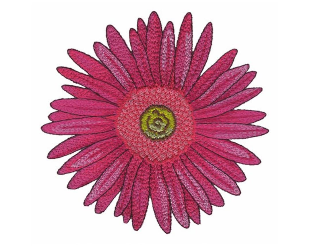 Gerber Daisy - Machine Embroidery Design - Etsy Australia