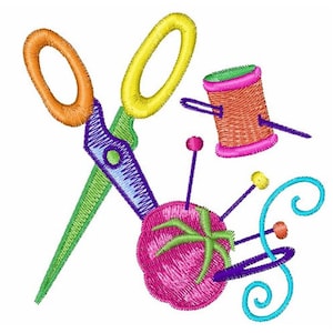 Sewing Tools - Machine Embroidery Design - Etsy