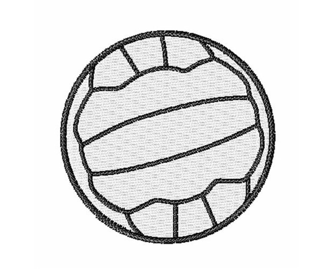Netball Outline Machine Embroidery Design - Etsy
