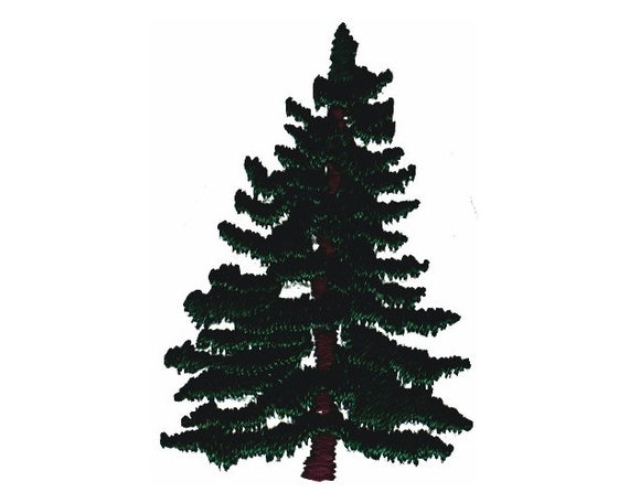 Pine Tree Machine Embroidery Design - Etsy
