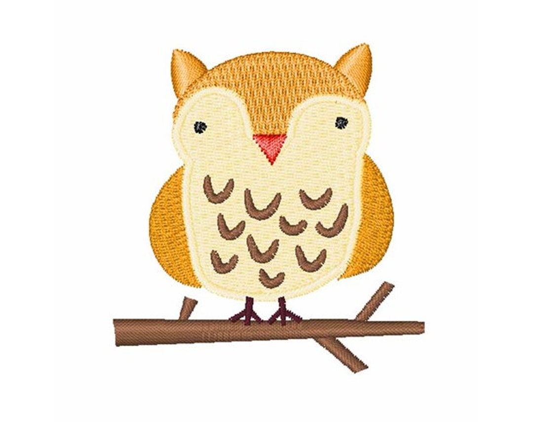 Woodland Owl Machine Embroidery Design - Etsy