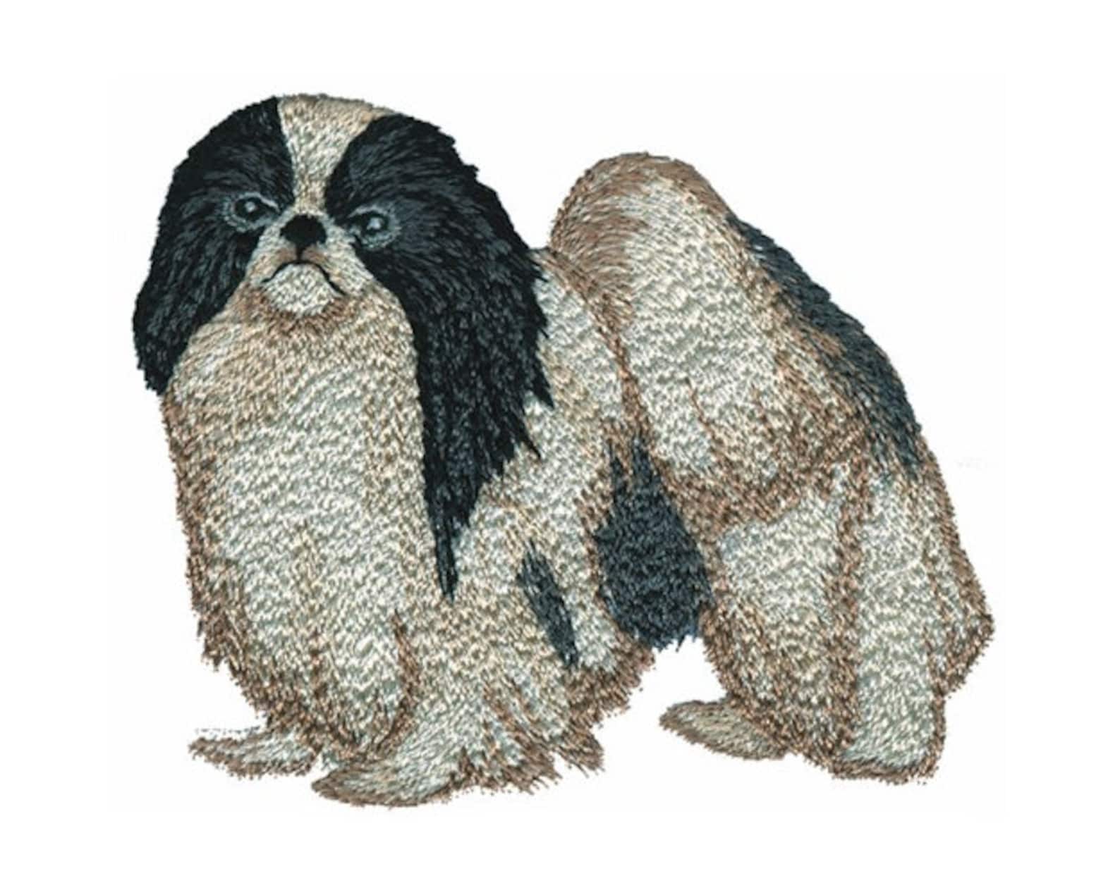 Japanese Chin Machine Embroidery Design - Etsy