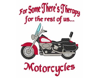 Motorcycle Embroidery Machine Embroidery Design - Etsy