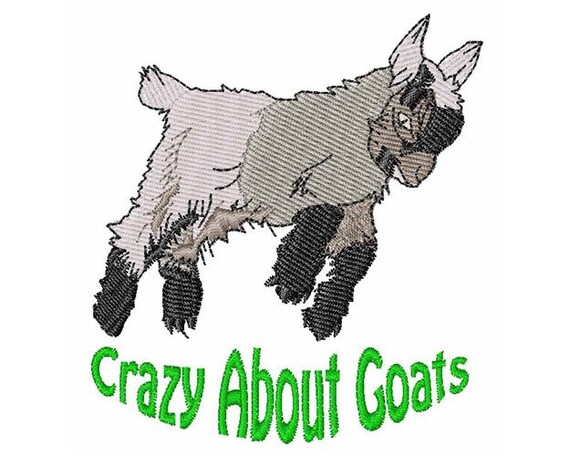 Crazy About Goats Machine Embroidery Design - Etsy
