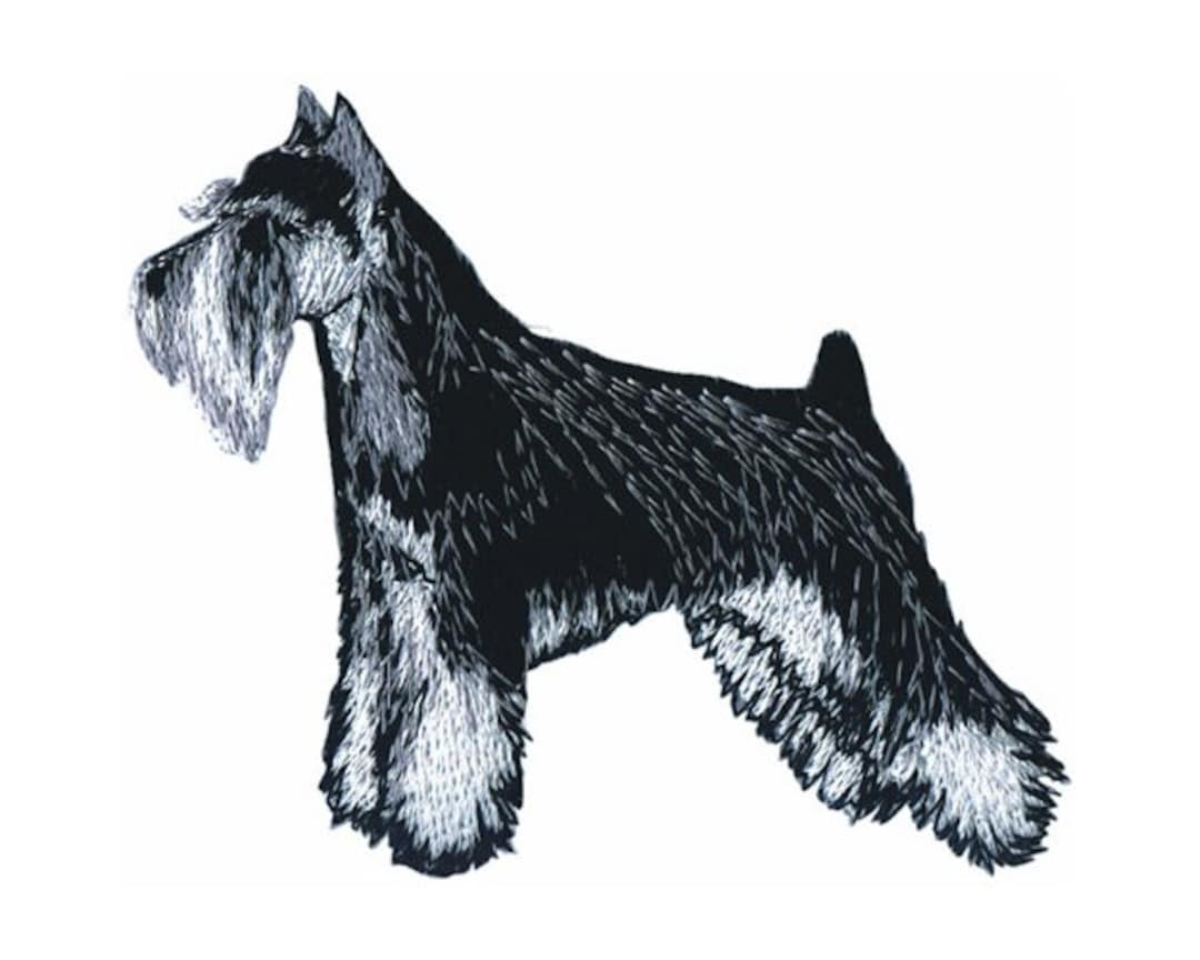 Miniature Schnauzer - Machine Embroidery Design - Etsy