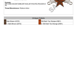 Western Star Scroll - Machine Embroidery Design - Etsy