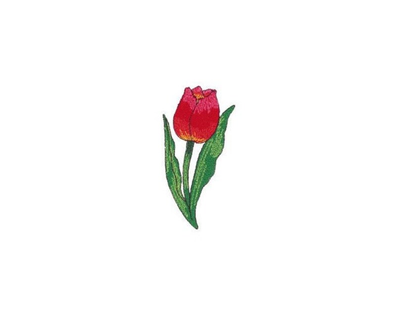 Tulip Machine Embroidery Design - Etsy