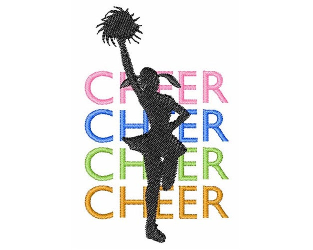 Cheer Machine Embroidery Design - Etsy
