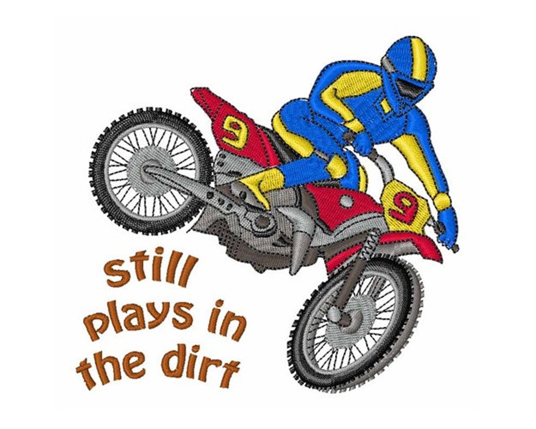 Plays in Dirt - Machine Embroidery Design - Etsy