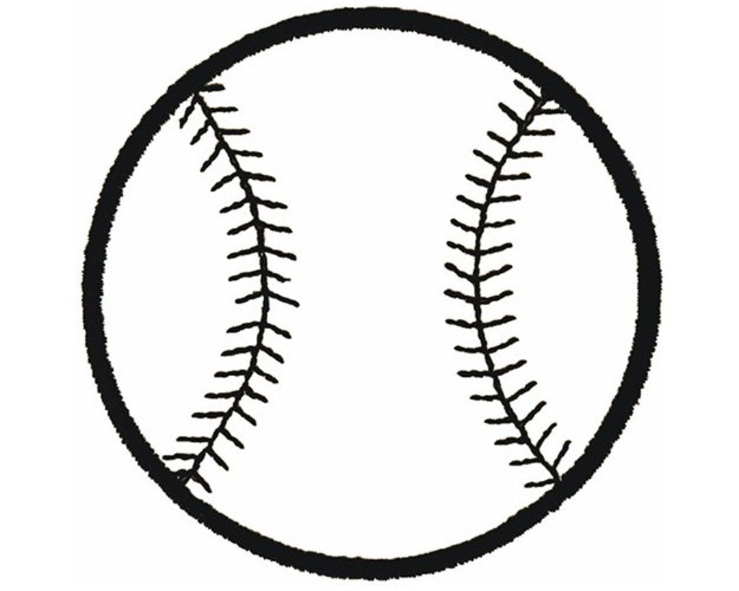 Baseball Outline - Machine Embroidery Design - Etsy