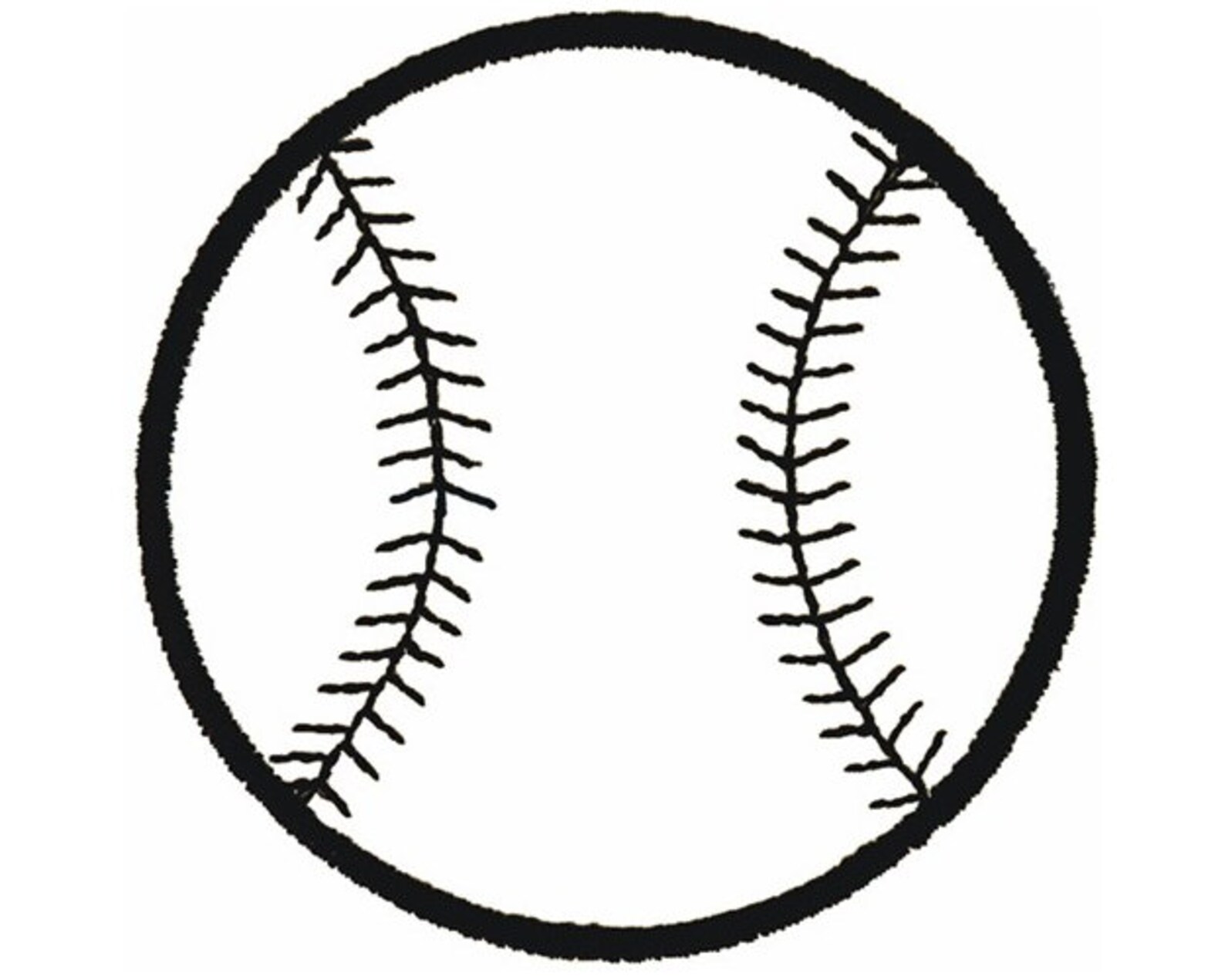 Baseball Outline - Machine Embroidery Design - Etsy