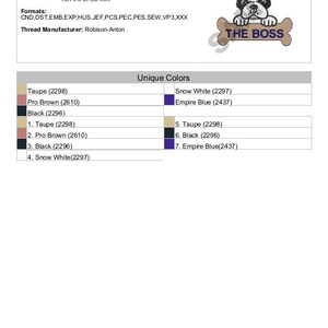 The Boss Machine Embroidery Design - Etsy