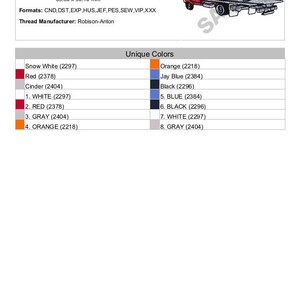 Tow Service - Machine Embroidery Design - Etsy