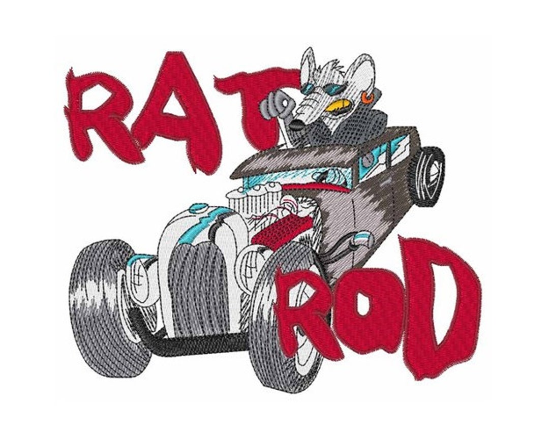 Rat Rod - Machine Embroidery Design - Etsy