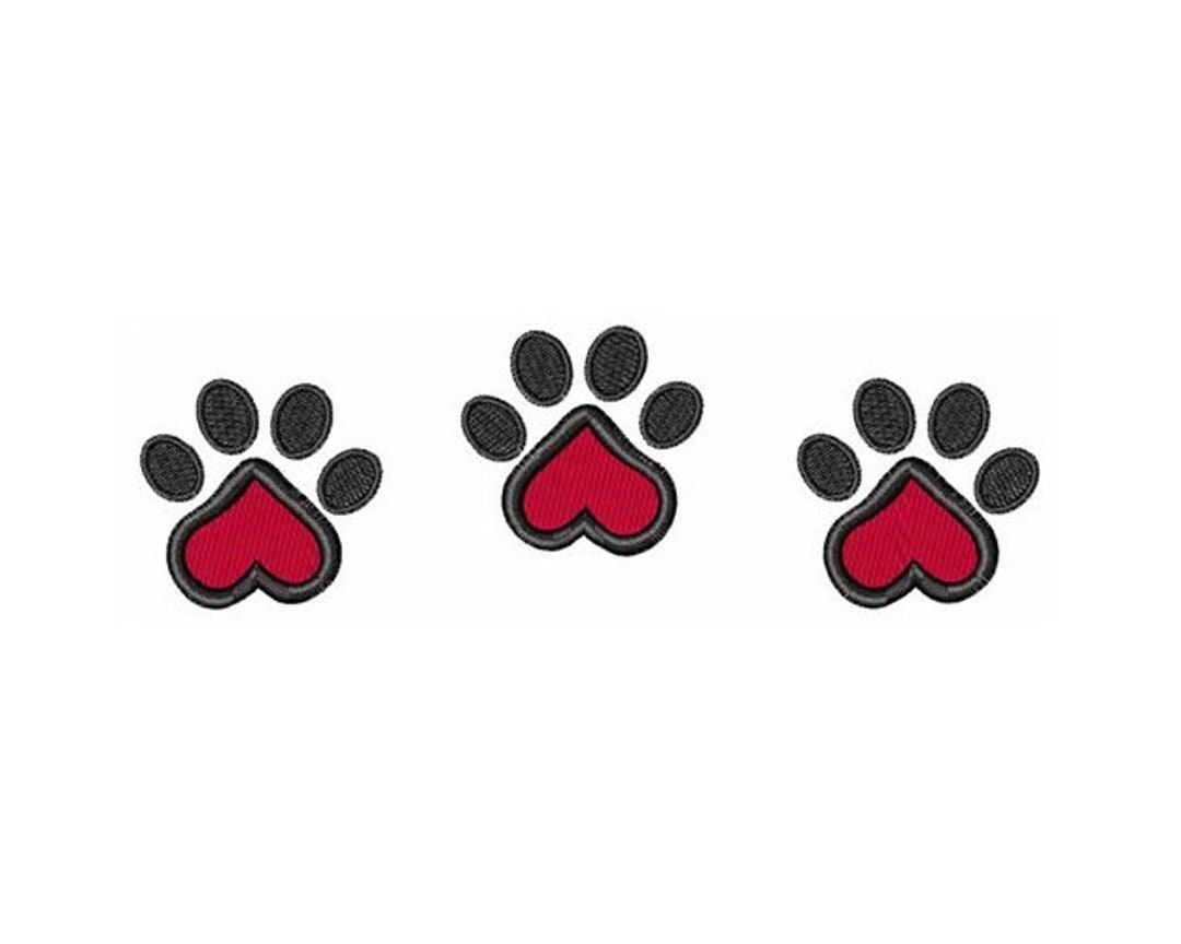Dog Paw Border Machine Embroidery Design - Etsy