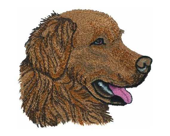 Golden Retriever Machine Embroidery Design - Etsy