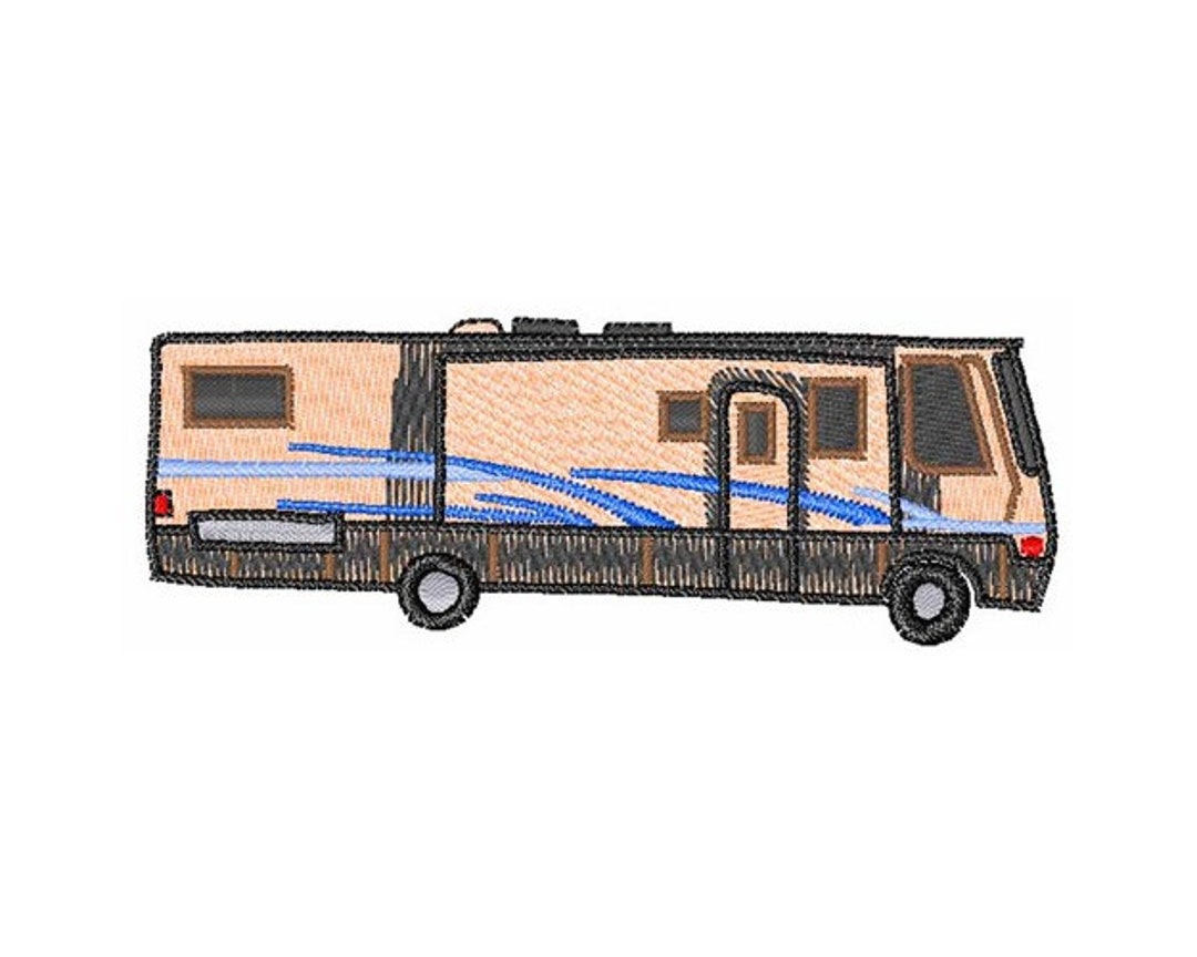 Rv Motorhome Machine Embroidery Design - Etsy