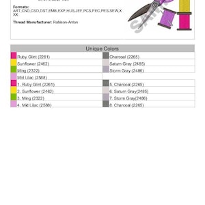 Sewing Tools - Machine Embroidery Design - Etsy