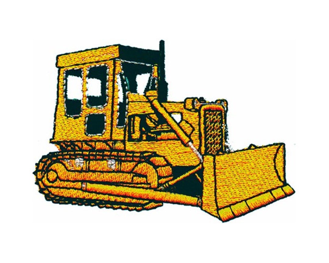 Bulldozer - Machine Embroidery Design - Etsy