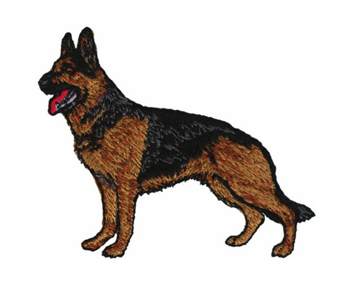 German Shepherd - Machine Embroidery Design - Etsy