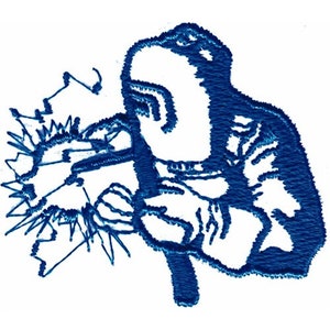Welder Outline - Machine Embroidery Design - Etsy