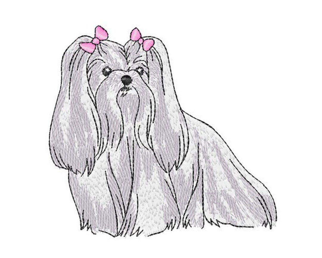 Maltese Dog - Machine Embroidery Design - Etsy