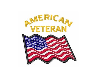 American Veteran Machine Embroidery Design - Etsy