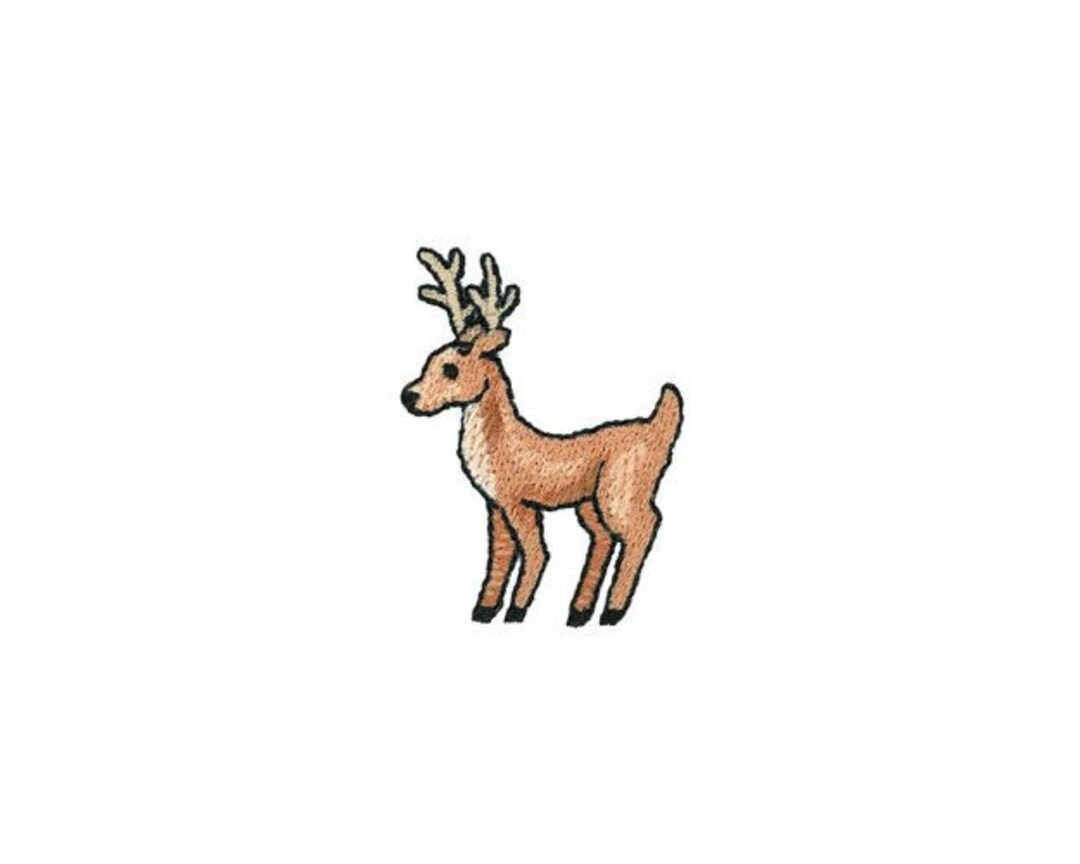 Mini Reindeer Machine Embroidery Design - Etsy