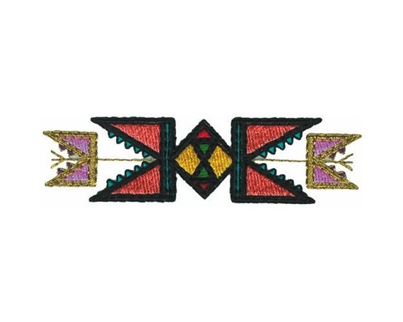 Southwest Border Machine Embroidery Design - Etsy